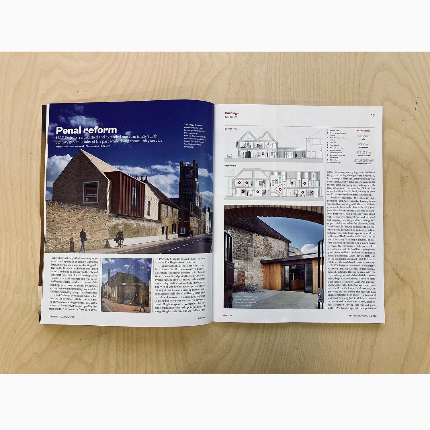 Ely Museum featured in RIBA Journal → HAT Projects